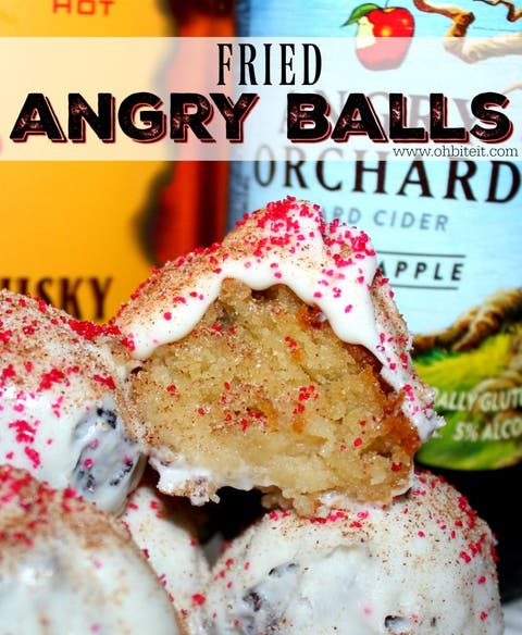 Fried Angry Balls Oh Bite It